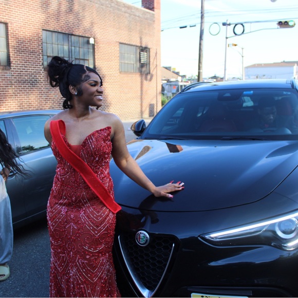 Dresses | Red Ruby Dress Custom Made By My Seamstress Insta ...